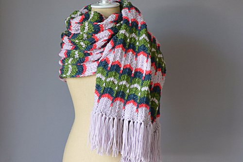 Ravelry: Chevron Wrap pattern by Universal Yarn