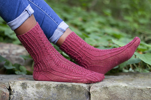Ravelry: Red Cypress Socks pattern by Amy Gunderson