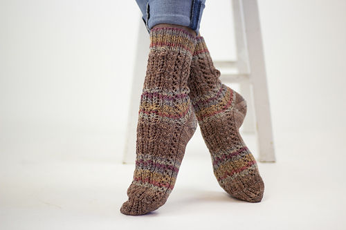 Ravelry: Forager Socks pattern by Rachel Brockman