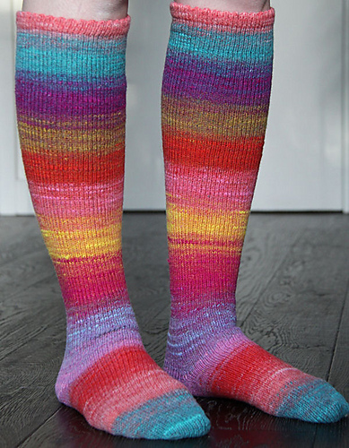 Ravelry: 2677 Knee-length Socks pattern by Passap Design Team