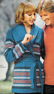 Ravelry: 2421 Jacket in the "ethnic" look pattern by Passap Design Team