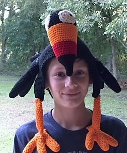 Ravelry: Birdbrain Toucan Hat pattern by Care Sharpin