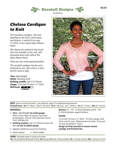 Ravelry: Chelsea Cardigan to Knit pattern by Val Love