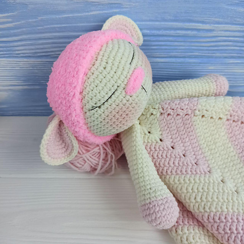 Ravelry: Sleeping Lamb Baby Lovey pattern by Valerie Burova