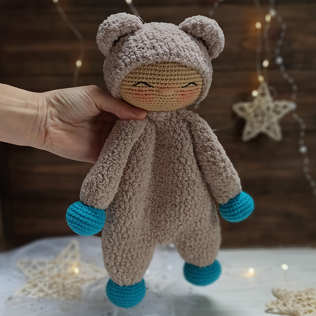 Ravelry: Plush Bear Baby Lovey pattern by Valerie Burova