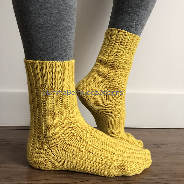 Ravelry: Broken Rib Sock pattern by Emma Bermudez