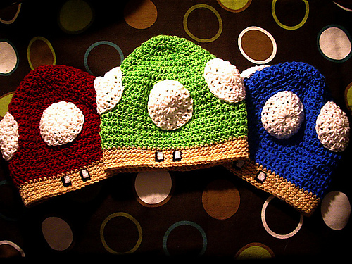 Ravelry: Mario Mushroom Hat pattern by Codi Hudnall