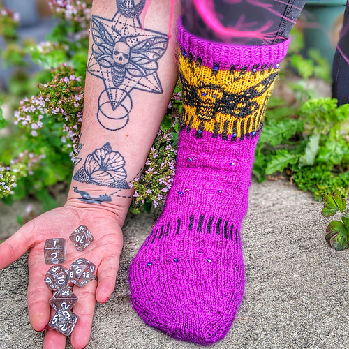 Ravelry: Moth Adventure Socks pattern by Clair Wyvern