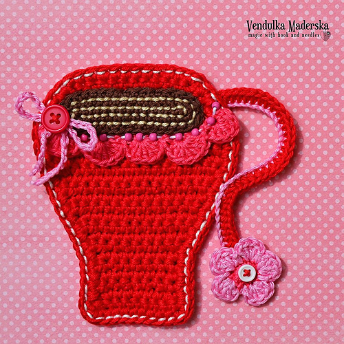 Ravelry: Coffee mug coaster pattern by Vendula Maderska