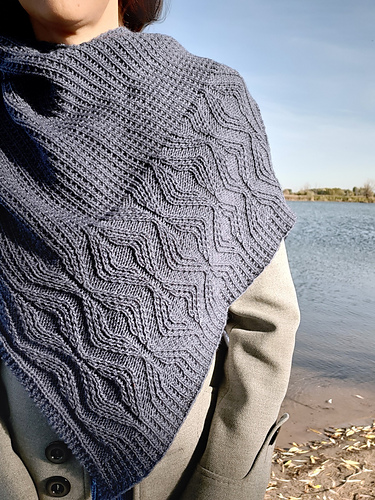 Ravelry: Cosy Asymmetrical Shawl pattern by Venera Sharipova