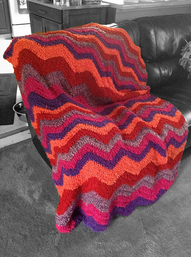 Ravelry: Easy Windy Ripple / Easy Fiery Ripple Afghan pattern by Lion ...