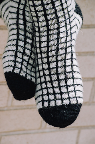 Ravelry: Just Checking In Socks pattern by Vikki Bird