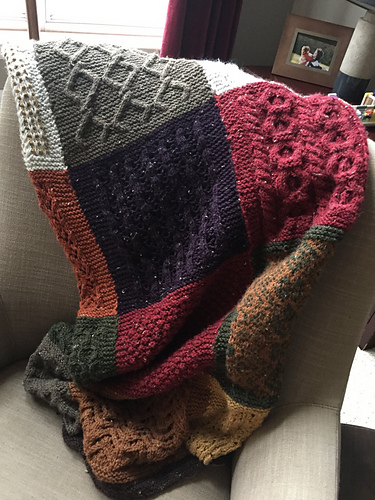 Ravelry: Sampler Throw pattern by Plymouth Yarn Design Studio
