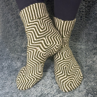 Ravelry: Parapet Socks pattern by Baden Gaeke-Franz