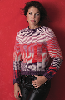 Ravelry: #14 Striped Raglan Pullover pattern by Gina Röckenwagner