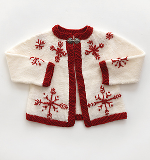 Ravelry: #11 Snowflake Cardigan pattern by Melinda Baur