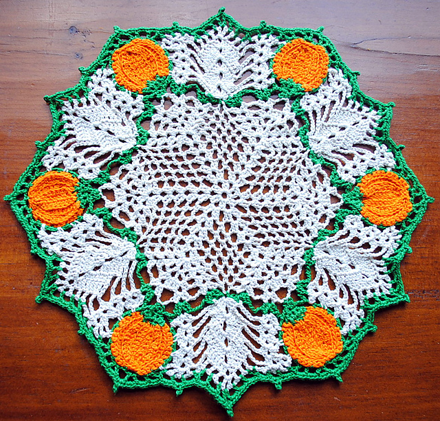 Ravelry: October Pumpkin doily pattern by Karla Hartzell