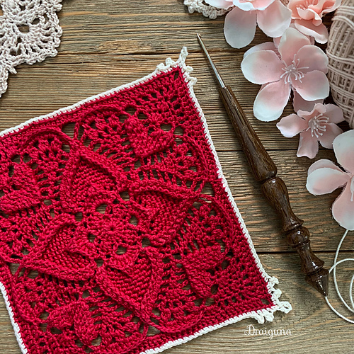 Ravelry: Sweetheart Square pattern by Julia Hart
