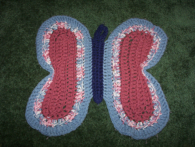 Ravelry: Tresa's Butterfly Rag Rug pattern by Tresa Robinson