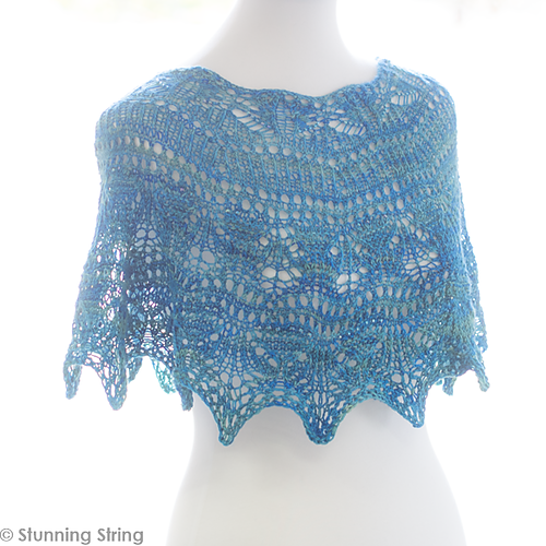 Ravelry: 1 Skein Dance in the Rain Poncho pattern by Cindy Garland