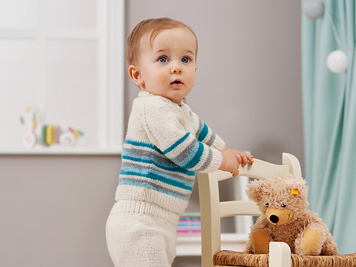 Ravelry: Peek-A-Boo Cardigan, Jumper and Pants pattern by Jenny Watson