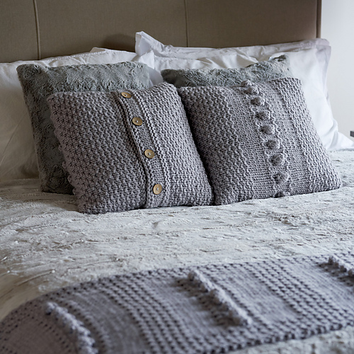 Ravelry: Serena Bobble Bed Runner & Cushion Set pattern by Chloe ...