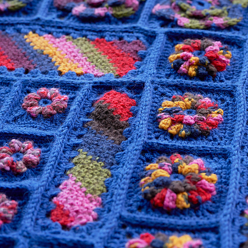 Ravelry: Bloom Blanket CAL- Part One Sewing Seeds pattern by Zandra Rhodes