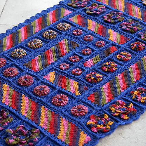 Ravelry: Bloom Blanket CAL- Part One Sewing Seeds pattern by Zandra Rhodes
