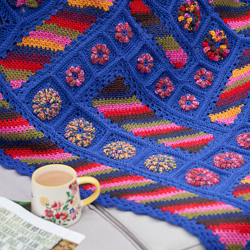 Ravelry: Bloom Blanket CAL- Part One Sewing Seeds pattern by Zandra Rhodes