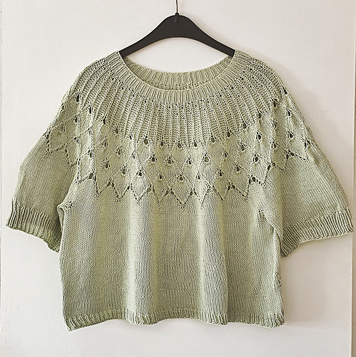Ravelry: 222-32 Swing by Spring Top pattern by DROPS design