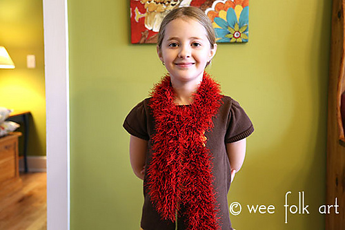 Ravelry: Fuzzy Boa Scarf pattern by Michelle WeeFolkArt