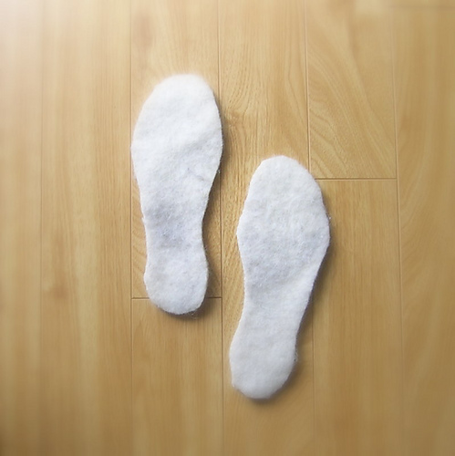 Ravelry: Felted Insoles to Knit or Crochet pattern by Wee Sandy