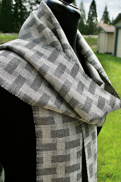 Ravelry: Weever's Basket Weave & Goose Eye Twill Silk Scarves
