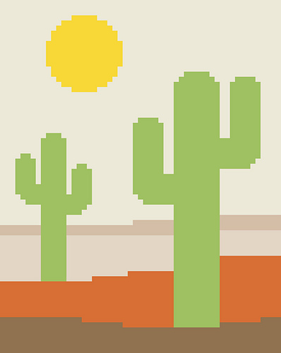 Ravelry: C2C Boho Saguaro Chair Throw pattern by Wendy L Hamilton