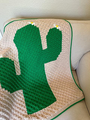 Ravelry: C2C Cactus Flower Baby Blanket pattern by Wendy L Hamilton