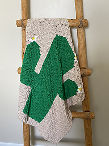 Ravelry: C2C Cactus Flower Baby Blanket pattern by Wendy L Hamilton