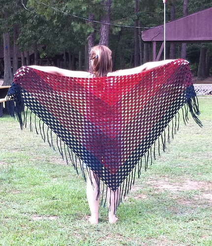 Ravelry: Flame and Ember Shawl pattern by Elaine Phillips