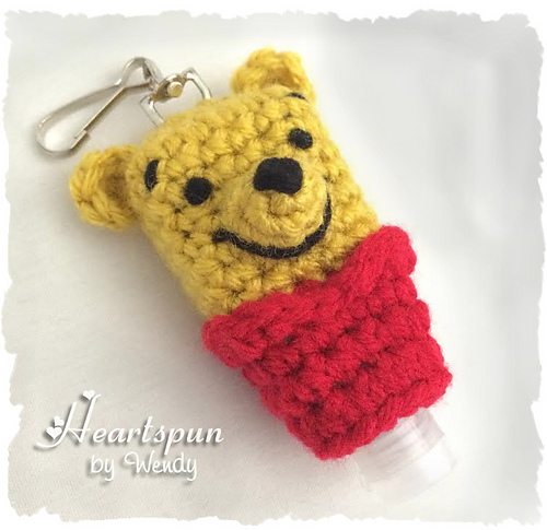 Ravelry: Winnie the Pooh Hand Sanitizer Holder pattern by Wendy Connor