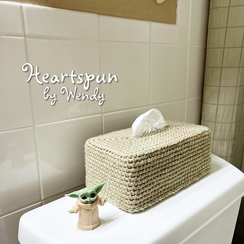 Ravelry: Easy Rectangular Tissue Box Cover pattern by Wendy Connor