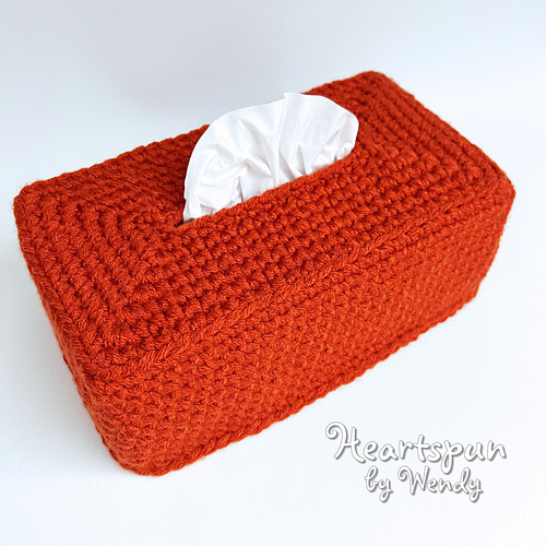 Ravelry: Easy Rectangular Tissue Box Cover pattern by Wendy Connor