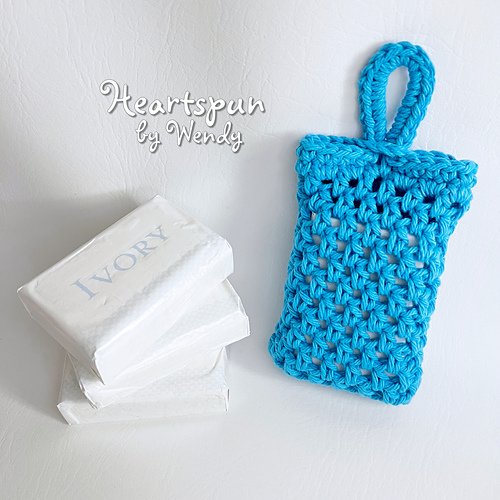 Ravelry: Woven Stitch Soap Saver Sack pattern by Wendy Connor