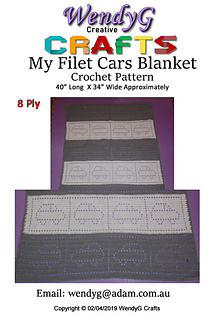 Ravelry: My Filet Car Blanket pattern by Wendys Boutique