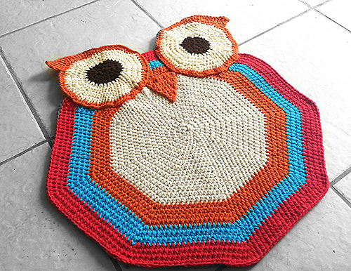 Ravelry: Crochet Owl Rug pattern by Whispered Whimsy