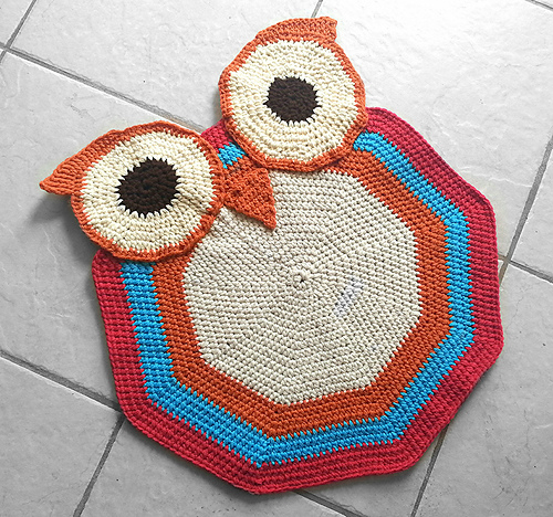 Ravelry: Crochet Owl Rug pattern by Whispered Whimsy