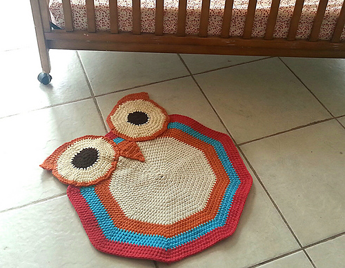 Ravelry: Crochet Owl Rug pattern by Whispered Whimsy