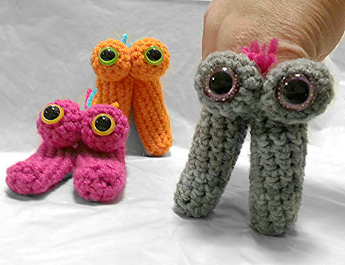 Ravelry: Alien Monster Finger Puppet pattern by Whispered Whimsy