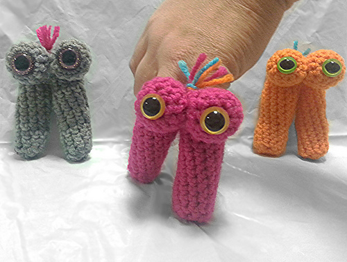 Ravelry: Alien Monster Finger Puppet pattern by Whispered Whimsy