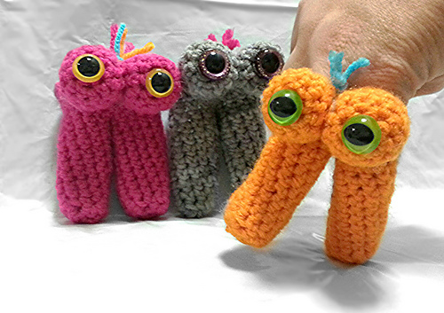 Ravelry: Alien Monster Finger Puppet pattern by Whispered Whimsy