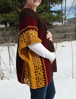 Ravelry: The Branwyn Poncho pattern by Whitman's Weaves