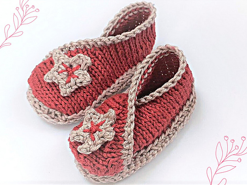 Ravelry: Baby Crossover Pumps pattern by Katy Farrell